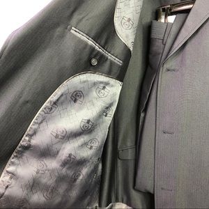 Suits & Blazers | Phat Farm Premium Mens Metal Blue 3 Piece Suit | Poshmark